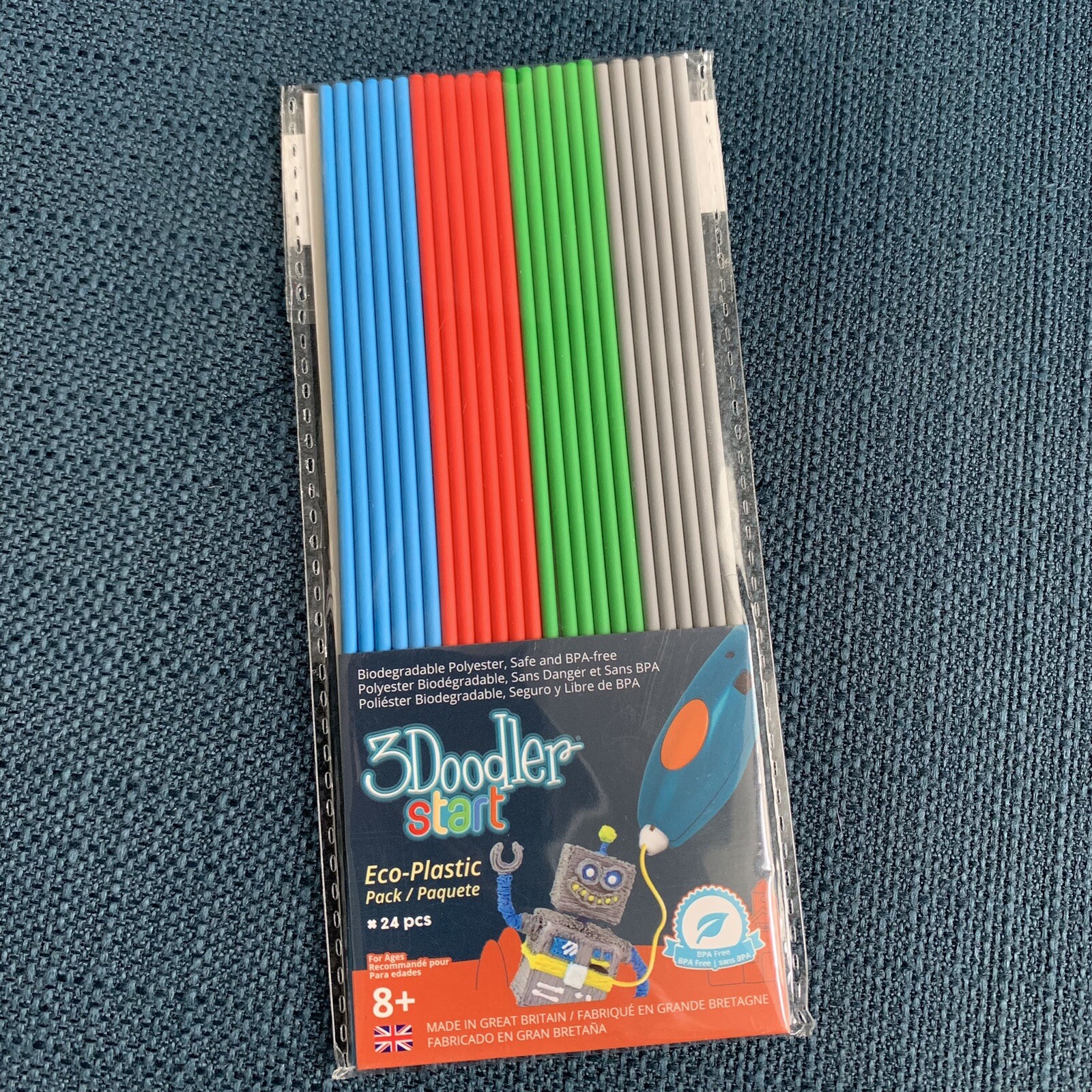 3Doodler Start Pen Plastic Refill Pack of 24 Blue Red Green Gray NIP | eBay