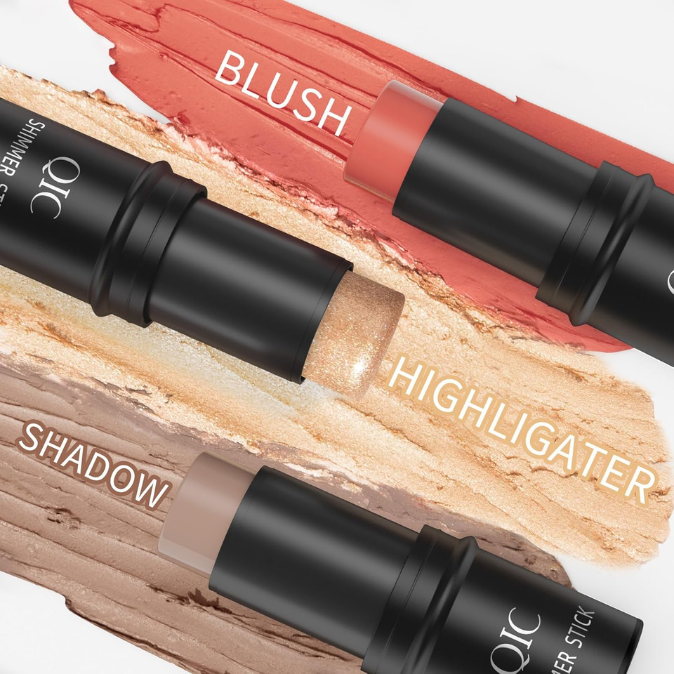 Kit Di Trucco in Stick per Contorno 3 Pezzi, Sfumature Con Crema ...
