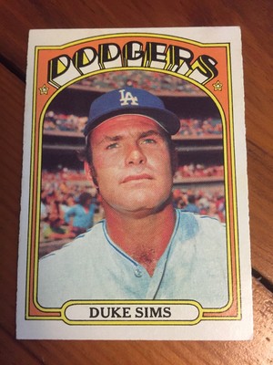 1972 Topps Duke Sims #63 Baseball Card | eBay