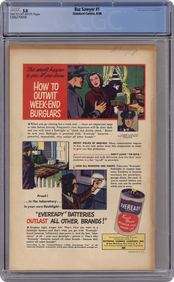 Buz Sawyer #1 CGC 5.0 1948 1266270008 | eBay