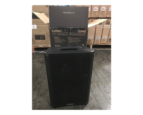 QSC CP8 8" 2-Way 1000 Watt Compact Active Speaker Powered Monitor ...