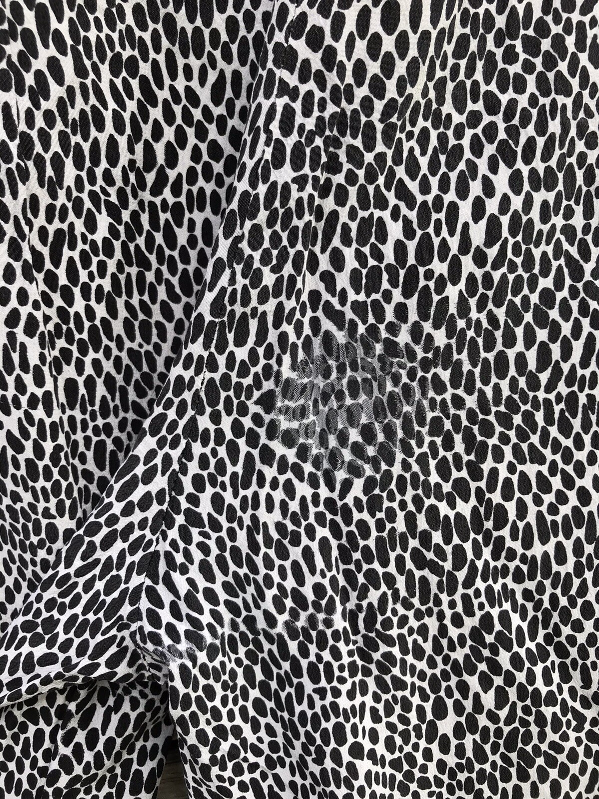 Theory Silk White and Black Animal Print Pants Women’… - Gem