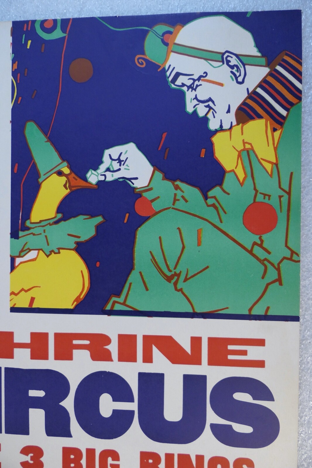 ZUHRAH SHRINE CIRCUS POSTER MINNEAPOLIS AUDITORIUM 1960'S SCHOOL ...