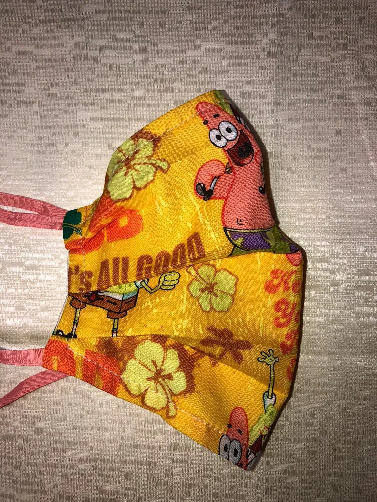 SPONGEBOB SQUAREPANTS Mouth Face SCARF Expandable Handmade | eBay