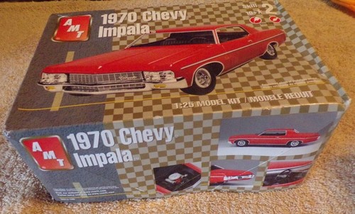 LOOK AMT 1970 CHEVY IMPALA CAR SCALE 1/25 MODEL KIT OPEN BOX | eBay
