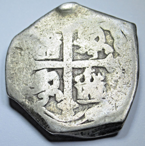 1702-1712 Spanish Mexico Silver 4 Reales Genuine 1700's Pirate Treasure ...