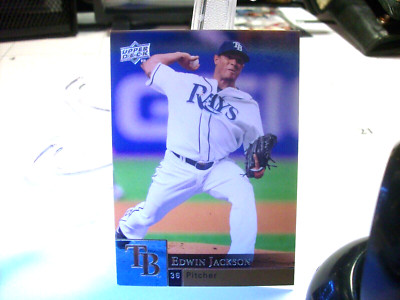 2009 Upper Deck Baseball #368 - Edwin Jackson - Tampa Bay Rays 09-107 ...