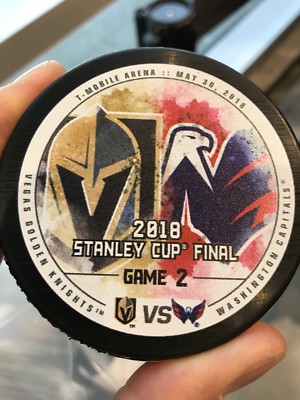VEGAS GOLDEN KNIGHTS WASHINGTON CAPITALS MATCHUP PUCK GAME 2 2018 | eBay