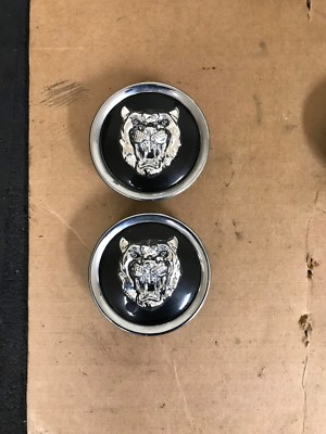 1998 1999 2000 2001 2002 2003 JAGUAR XJ8 XJ8L WHEEL CENTER BLACK CAPS ...