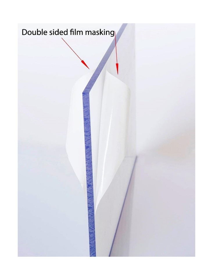 24"x48" (1/8") Spectra Glass Clear Polycarbonate Sheet. UV Coating on ...