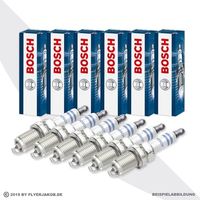 6x BOSCH ZÜNDKERZEN 0242240649 6 Zylinder-Motoren KOMPLETT-SET | eBay
