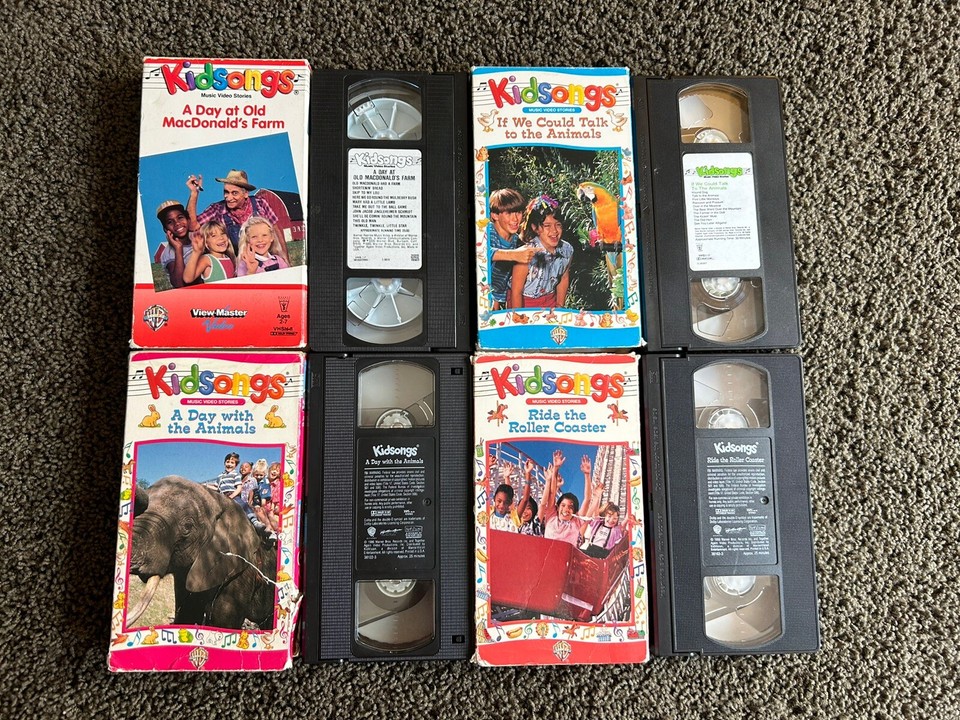 Vintage Kidsongs View-Master VHS Videos Lot of 4 80s 90s - Tested | eBay