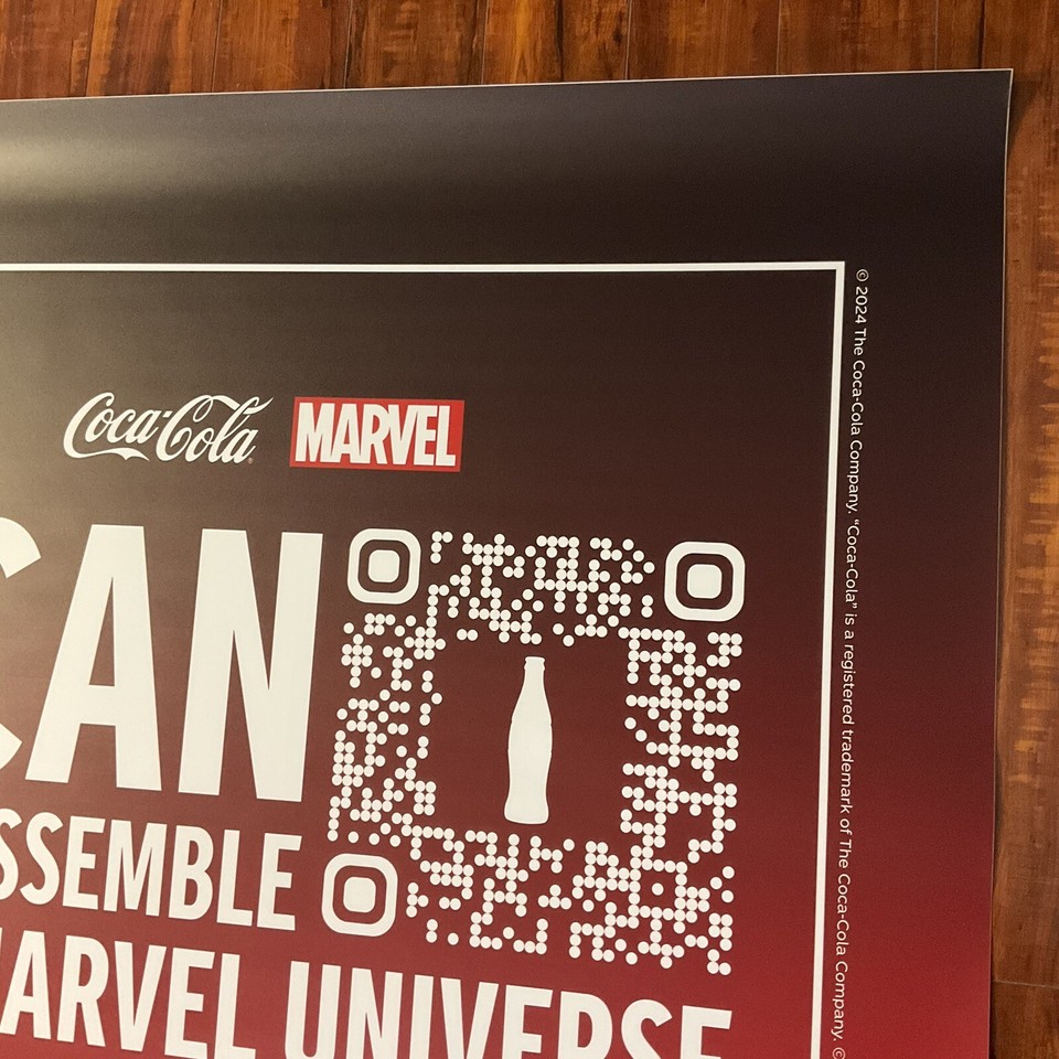 THE MARVEL UNIVERSE Coca-Cola Deadpool Marvel Original Bus Stop Poster ...