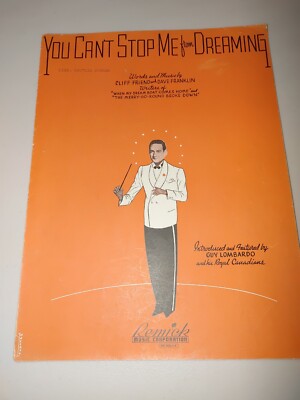 Vintage 1937 Remick Music Corporation Sheet Music You Cant Stop Me From ...