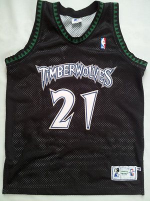 VINTAGE RARE STARTER MINNESOTA TIMBERWOLVES #21 GARNETT AUTHENTIC ...