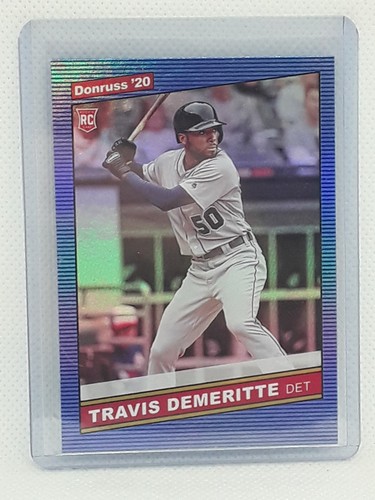 Travis Demeritte 2020 Donruss Baseball - BLUE #250 RC - Detroit Tigers ...