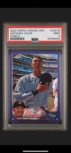 Anthony Volpe - Rookie Debut - 2023 Topps Chrome Update - Purple /250 ...