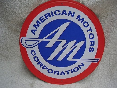 AMERICAN MOTORS AMC RAMBLER ROUND 12 INCH METAL SIGN | eBay