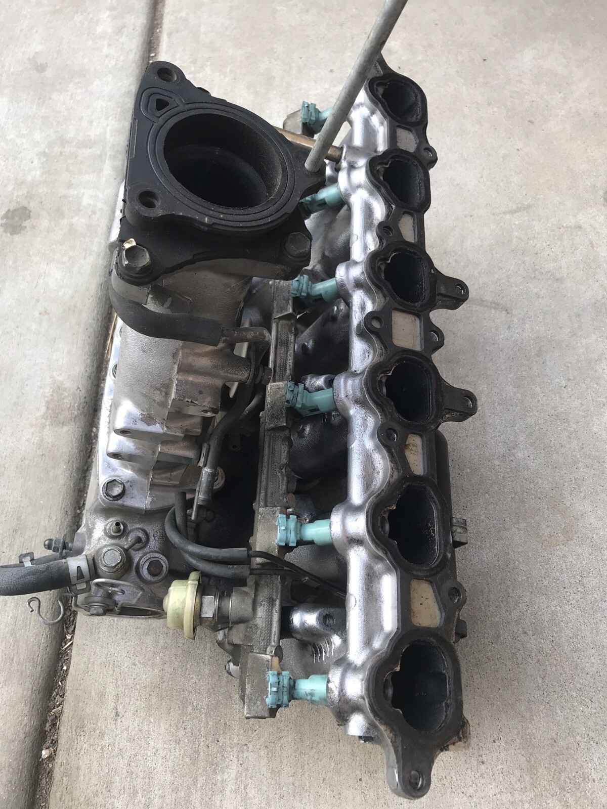 01-05 LEXUS IS300 GS300 COMPLETE INTAKE MANIFOLD 3PCS W/INJECTORS OEM ...