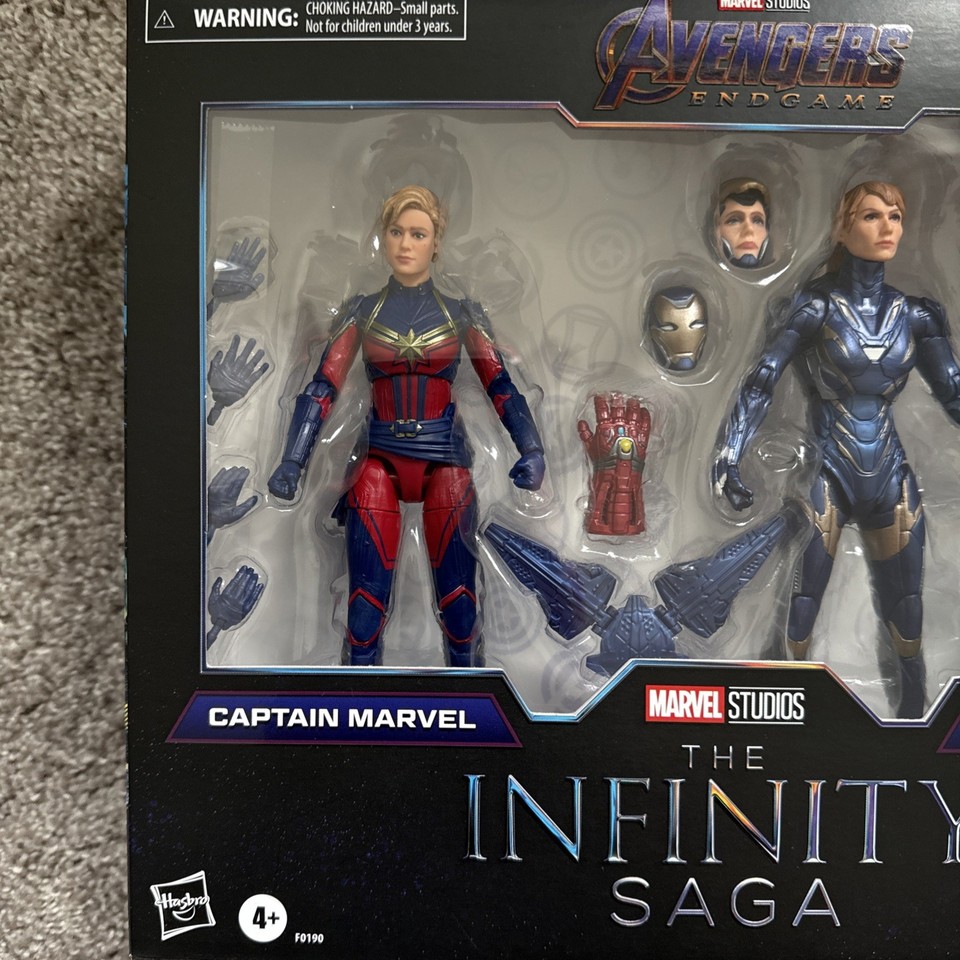 Marvel Legends Avengers Endgame Captain Marvel/Rescue Armor 2 Pack ...