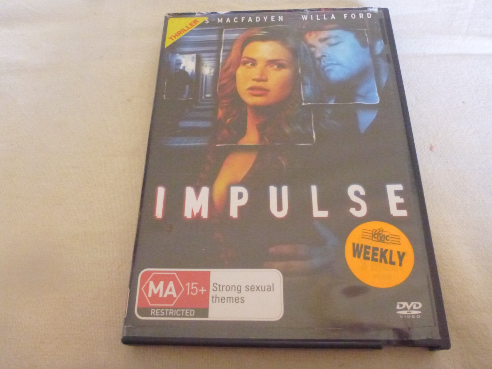 Impulse (DVD, 2008) Region 4 Ex Rental Angus Macfadyen Willa Ford 9317731061059 | eBay
