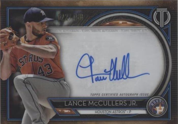 2020 Topps Tribute - Tribute Autographs Lance McCullers Jr. #TA-LMJ ...