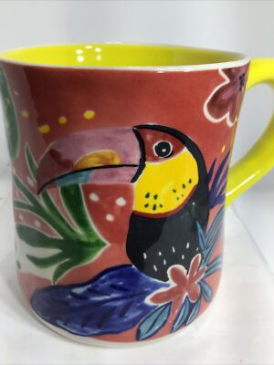 TROPICAL HABITAT COFFEE MUG. TROPICAL GARDEN MUG. Art Deco Mug. B189 | eBay