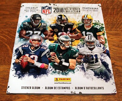 2018 Panini NFL Football Sticker Collection Album ~ Completed Attached ...