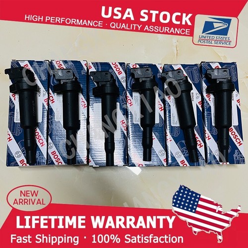 6Pcs OEM Ignition Coils For Bosch BMW 325i 328i 335 525 528 530 535 ...