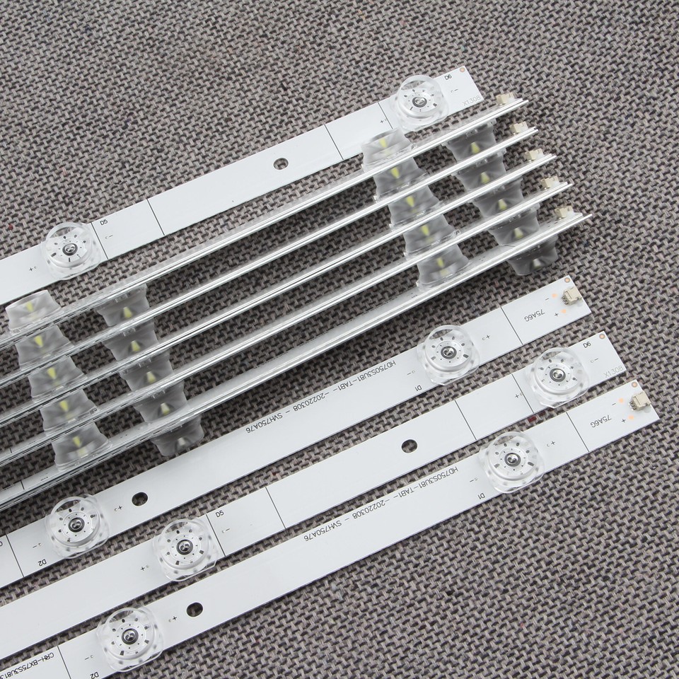 Full set LED Backlight Strips for Hisense 75R6E3 75H6570G 75E3D ...