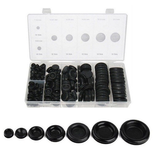 170× 7Sizes Rubber Grommet Firewall Hole Plug Electrical Wire Gasket ...