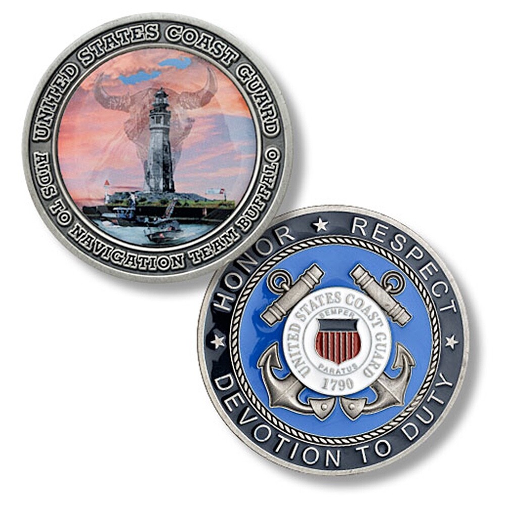 US Coast Guard USCG Aids to Navigation Team ANT Buffalo Challenge Coin ...