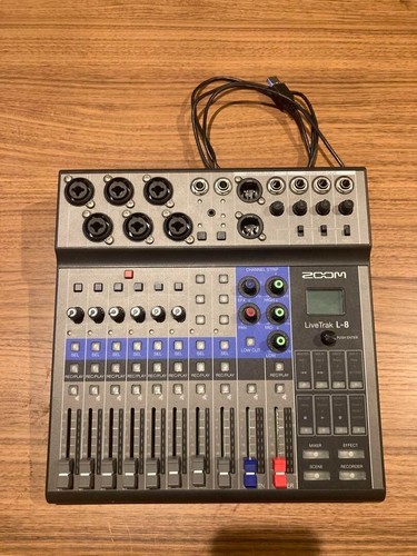 Used ZOOM LiveTrak L-8 8ch Live Podcast Digital Mixer and Recorder | eBay