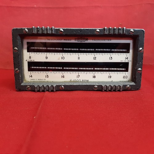 FRAHM Resonant Reed Tachometer 8-20x1000 RPM James Biddle Company ...