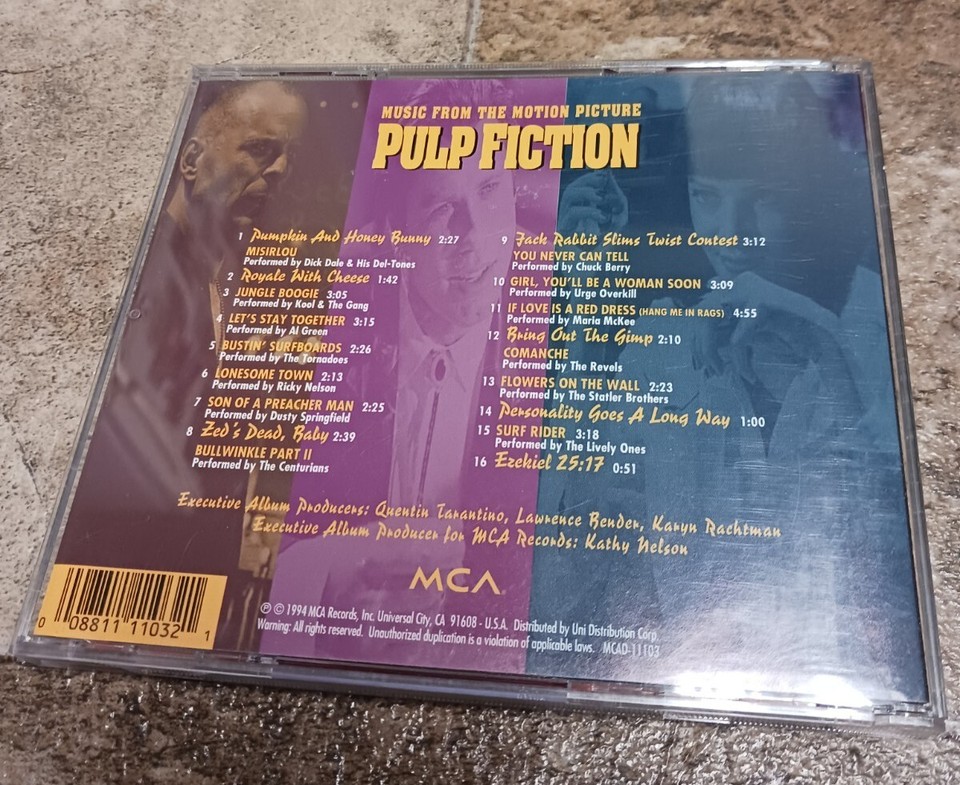 1994 Vintage Pulp Fiction OST Movie Soundtrack Album CD Tested ...