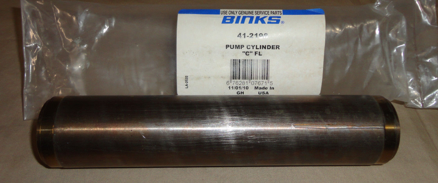 Binks 41-2198 Pump Cylinder "C" Fluid 412198 Genuine NEW | eBay