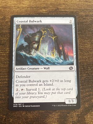 Coastal Bulwark 076/287 The Brothers' War MTG Magic The Gathering L3066 ...