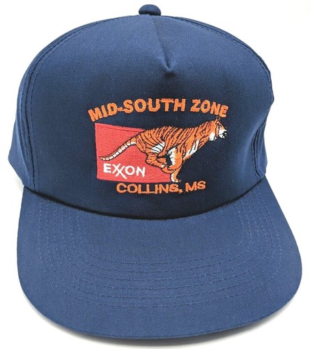 EXXON hat Mid-South Zone (MS) blue adjustable cap w/ tiger *New, Old ...