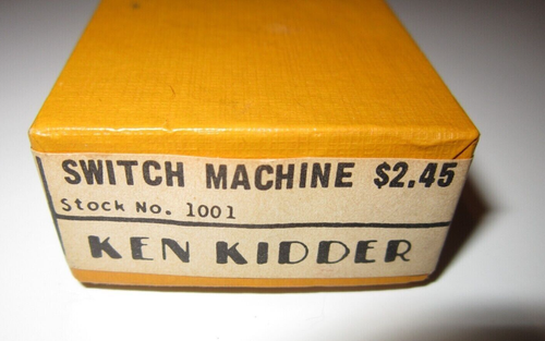 HO-SCALE SWITCH MACHINE BY KEN KIDDER No. 1001 New ( lot of 4) vintage ...