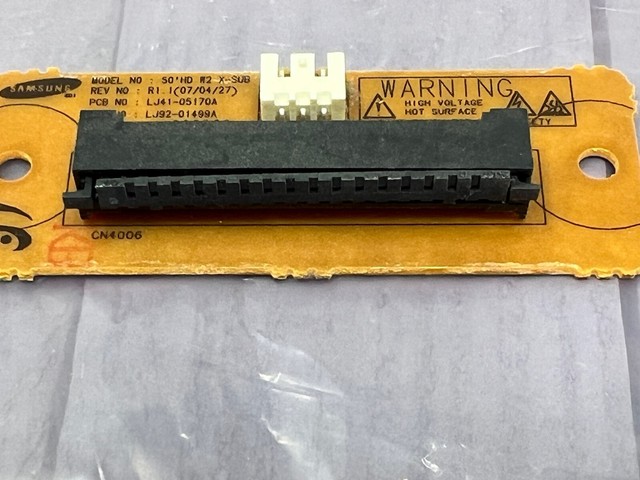 Samsung HP-T5054 50" Television X-SUB Substain Board LJ41-05170A LJ92 ...