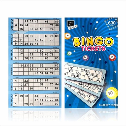 Jumbo Bingo Tickets Book Activity Fun Easy Read Numbers 600 Quality ...
