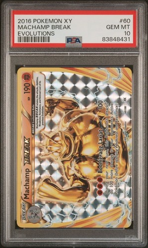 PSA 10 Gem Mint 2016 Pokemon XY Evolutions 60 Machamp Break | eBay