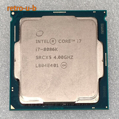 Intel Core i7-8086K CPU FCLGA1151 4.0 GHz 6C/12T 12MB 8GT/s 95W ...