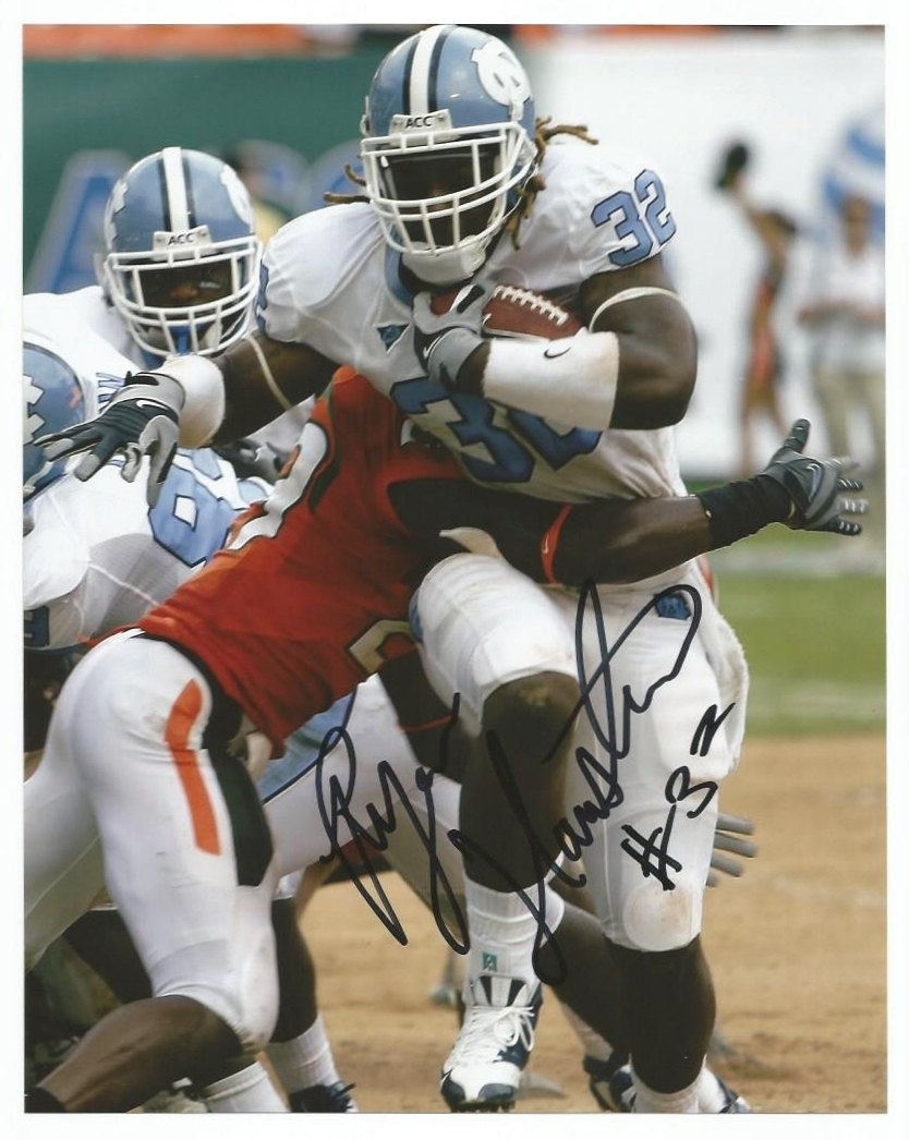 RYAN HOUSTON Signed/Autographed UNC NORTH CAROLINA TAR HEELS 8x10 Photo ...