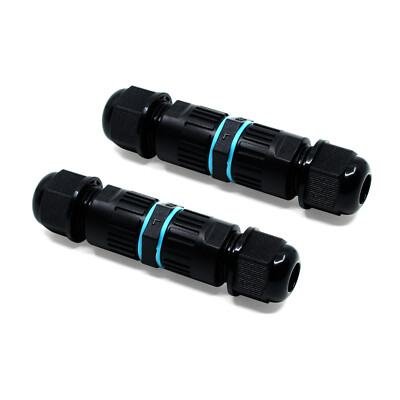 2Pcs Waterproof 3 Pole 250V Junction Box Outdoor Electrical Cable Wire ...