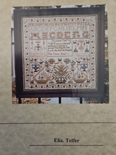 Threads of Gold ELIZABETH TELFER Age 8 Reproduction Cross Stitch ...