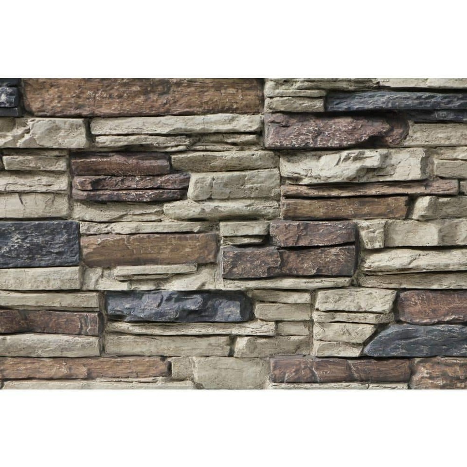USLightning Ridge 48 In. X 24 In. Class A Fire Rated Faux Stone Siding ...