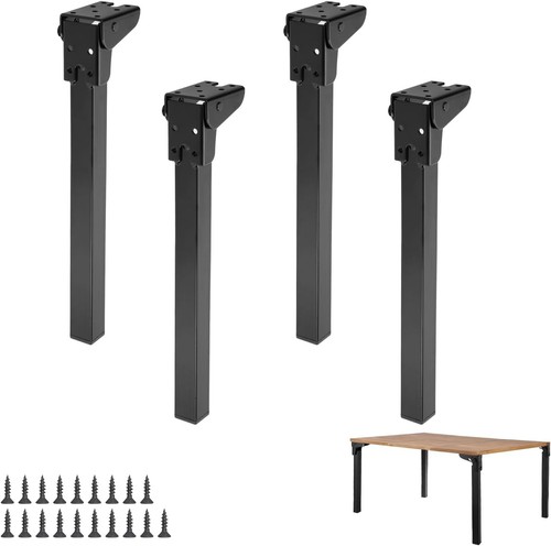 Folding Table Legs 4 Pcs 12'' Self-Locking Foldable Furniture Legs with ...