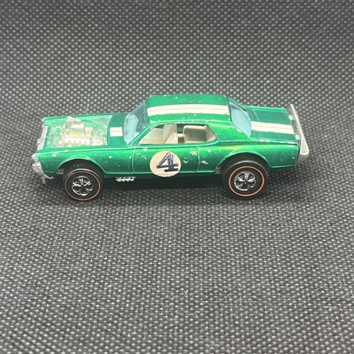 Mattel 1968 Hot Wheels Redline 1970 Green White Int Nitty Gritty Kitty ...