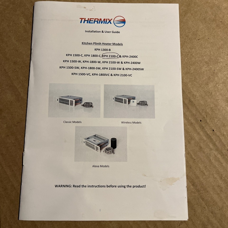 Thermix Kitchen Plinth Heater kPH 2100-C. Brand New Wit Never Used In ...